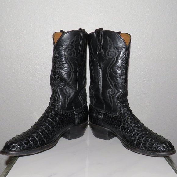 Lucchese | Shoes | Lucchese Cowboy Boots Handmade Horned Back Alligator ...